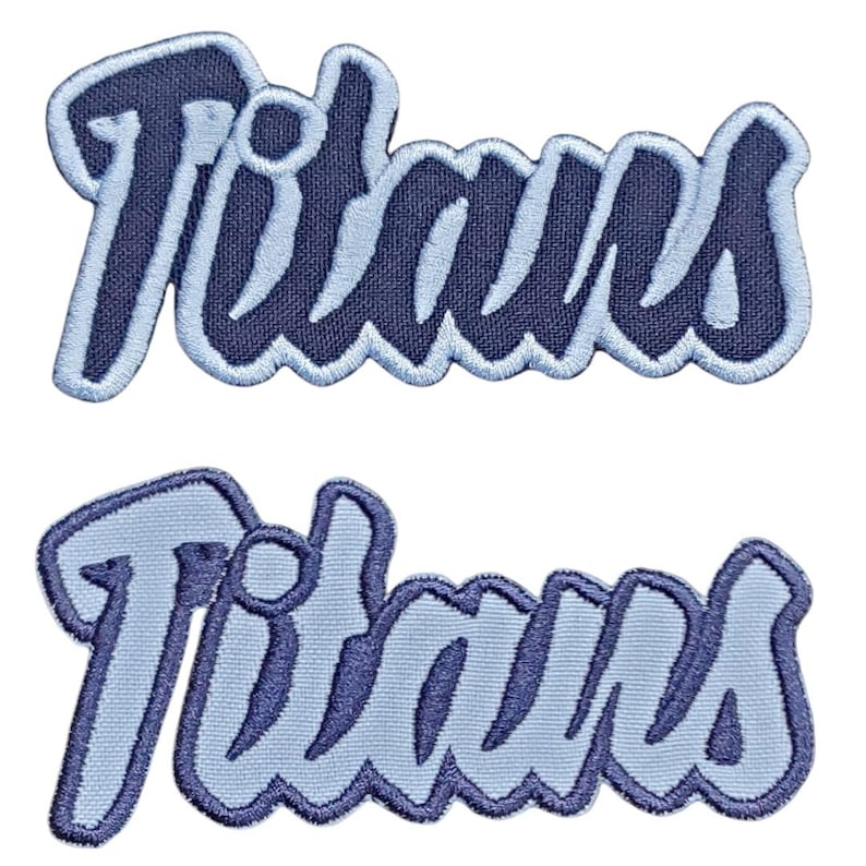 Titans Text Embroidered Applique Iron on Patch Various Sizes Team Name Customizable Colors - Etsy