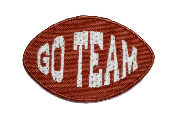 Football Go Team Embroidered Applique Iron on / Sew on Patch - Etsy