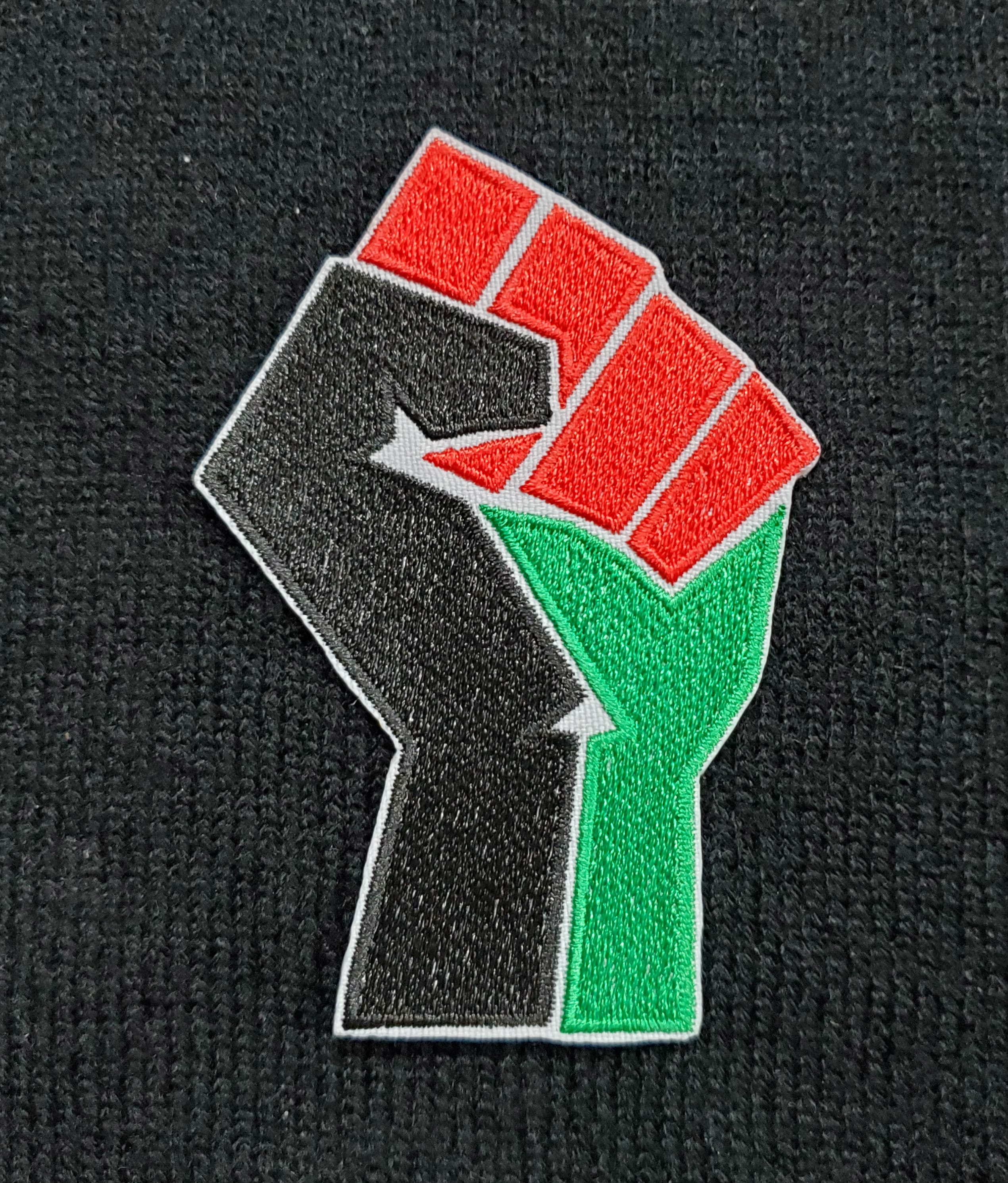 Black Power Fist Embroidered Iron-On Patch 2.25 x | Etsy