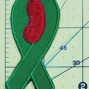 Kidney Disease Awareness Ribbon Iron on Patch Dialysis Kidney ...