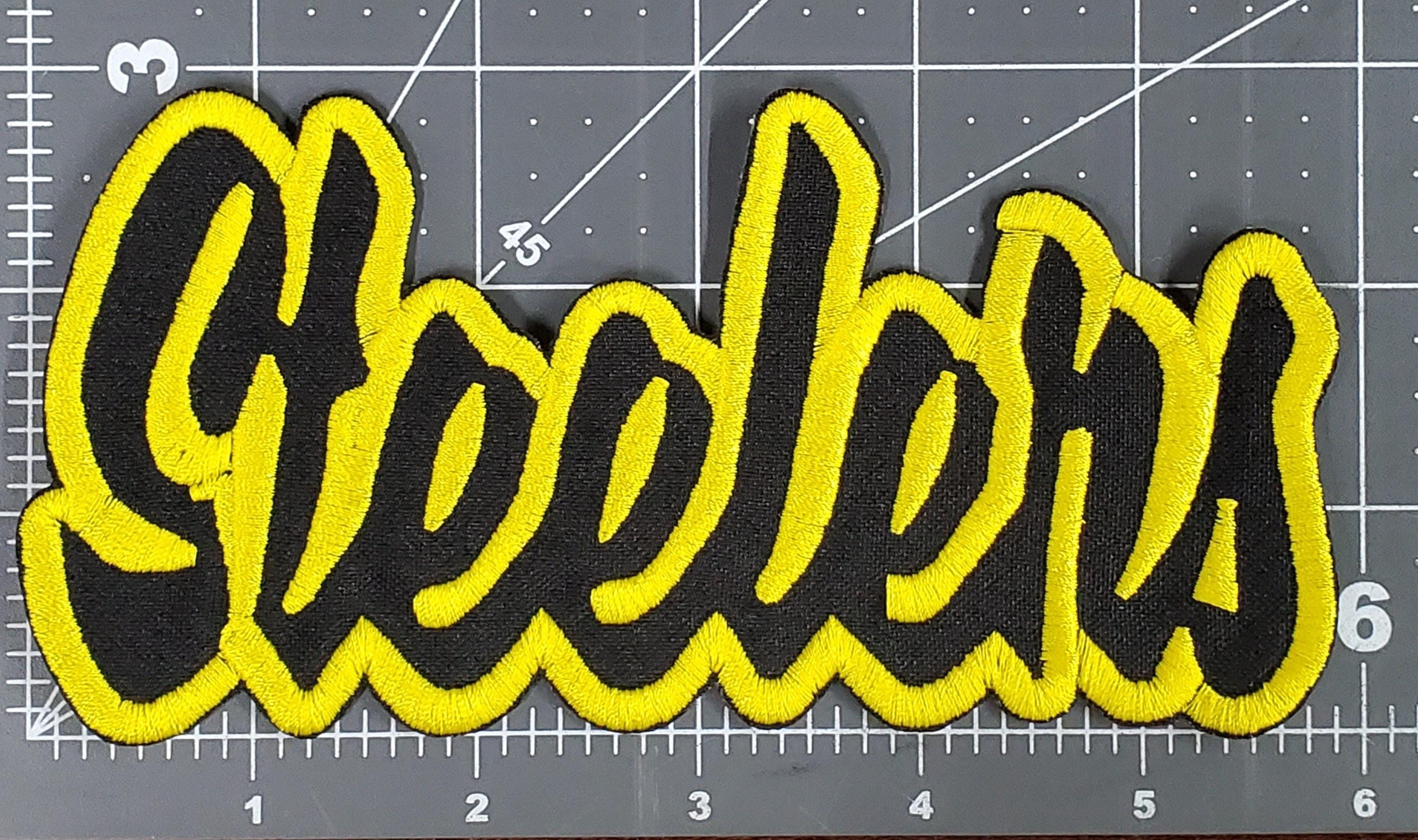Steelers Text Embroidered Applique Iron on Patch Various Sizes Team ...
