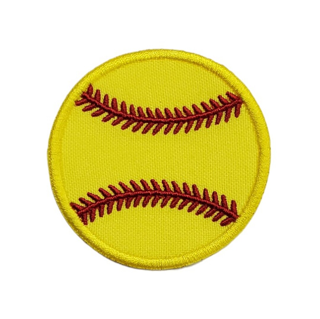 Softball 2" Embroidered Applique Iron/sew on Patch Sports Play by Play ...