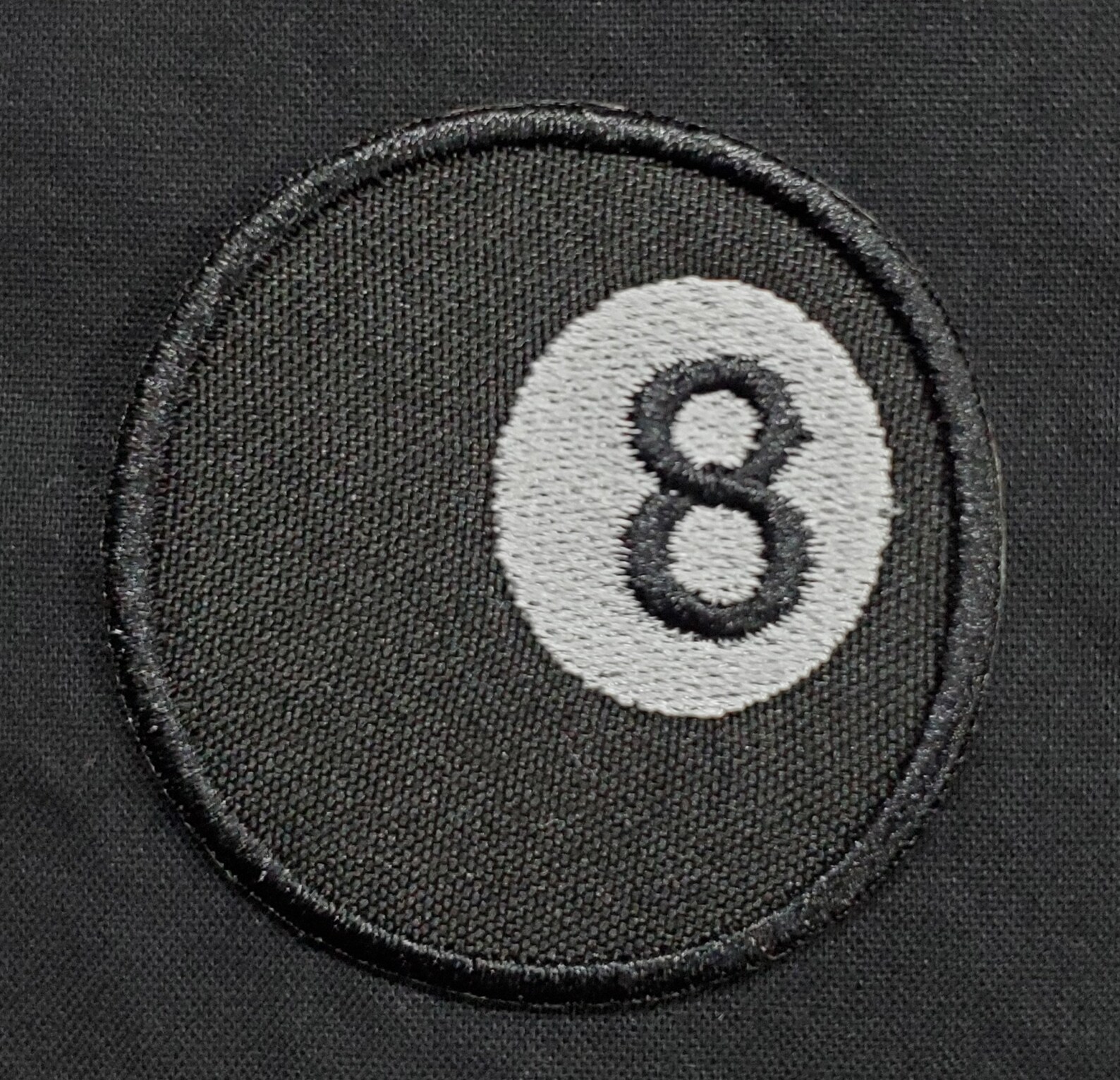Eight Ball Embroidered Iron on Patch 2.1" Funny Humor Pool Billiards ...