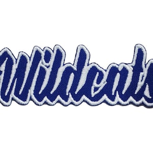 Wildcats Text Embroidered Applique Iron on Patch Various Sizes Team ...