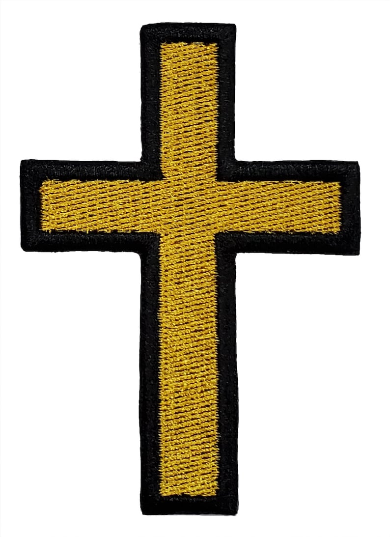 Christian Cross Fully Embroidered Iron on or Sew on Patch - Etsy