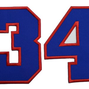 5" Numbers College Varsity Letterman Embroidered Iron on Patch Varsity ...