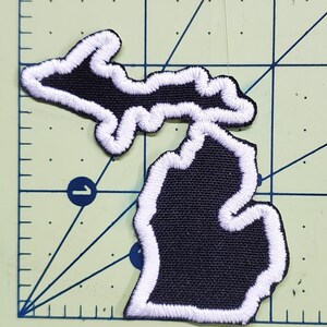 State of Michigan Embroidered Iron on / Sew on Patch 2.25" X 2.25" - Etsy