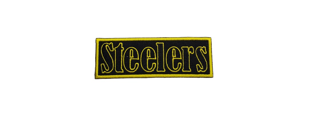 Steelers Text Embroidered Applique Iron or Sew on Patch 4" X 1.4" or 8 ...