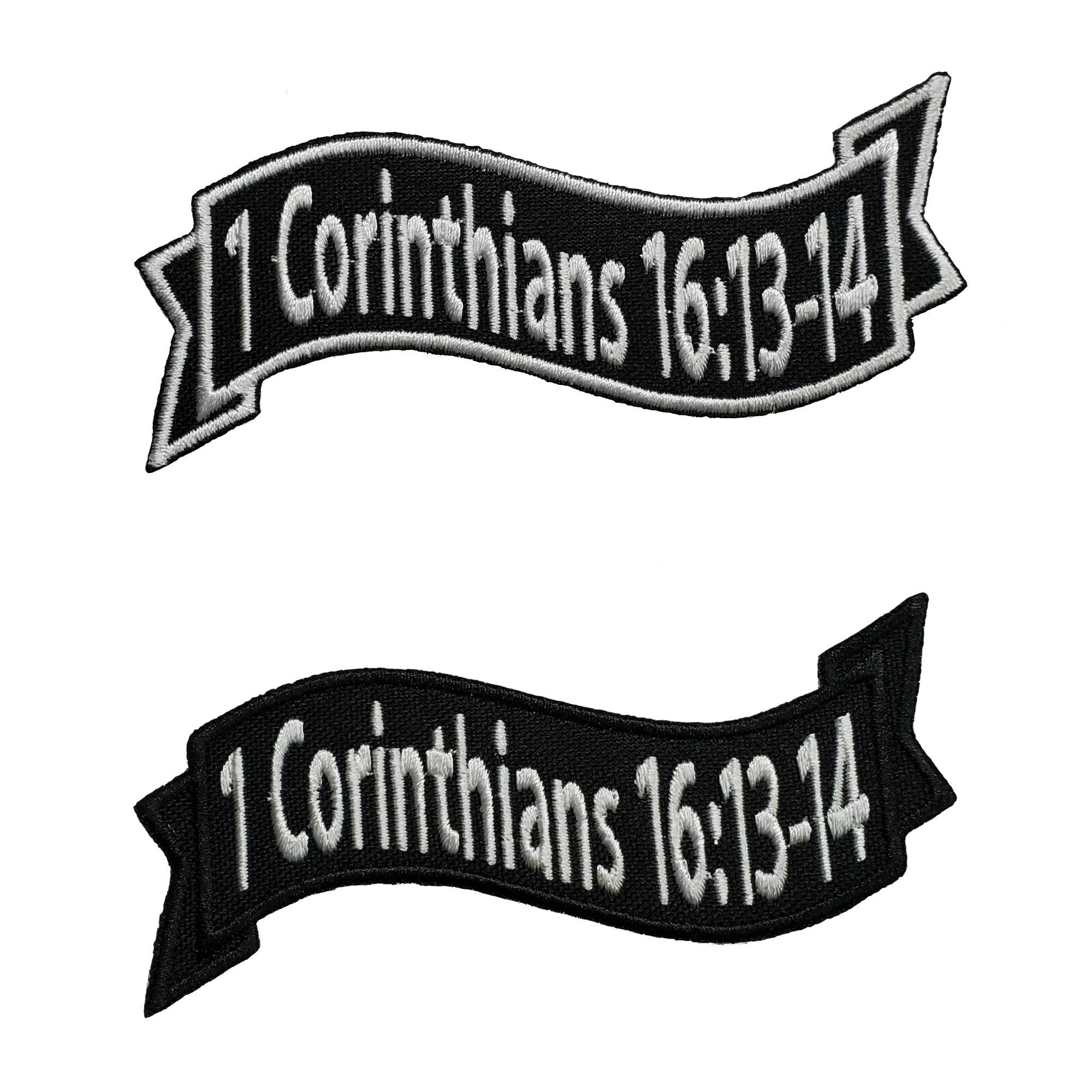 Bible Verse Patch 1 Corinthians 16:13-14 Embroidered Applique | Etsy