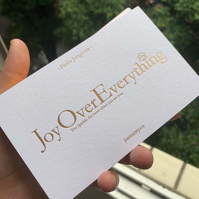 Gold Foil Card - Etsy