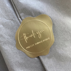 Custom Embossed Sticker With Blind Embossing - Gold, Silver, Label ...