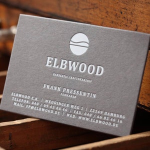 Custom Grey Business Cards, Calling Cards, Custom Design - Business ...