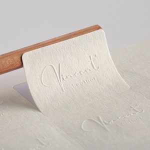 Blind Emboss Sticker - Custom Seal Stickers, 3D Raised Embossing ...