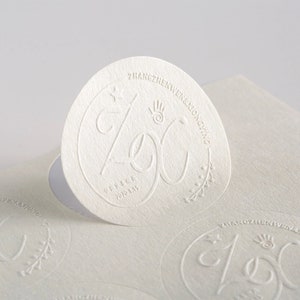 Blind Emboss Sticker - Custom Seal Stickers, 3D Raised Embossing ...
