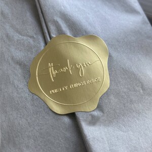 Custom Embossed Sticker With Blind Embossing - Gold, Silver, Label ...