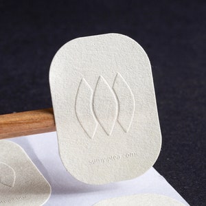 Blind Emboss Sticker - Custom Seal Stickers, 3D Raised Embossing ...