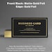 100 Luxury Gold Foil Business Cards Design and Print, QR Calling Cards ...