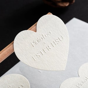 Blind Emboss Sticker - Custom Seal Stickers, 3D Raised Embossing ...