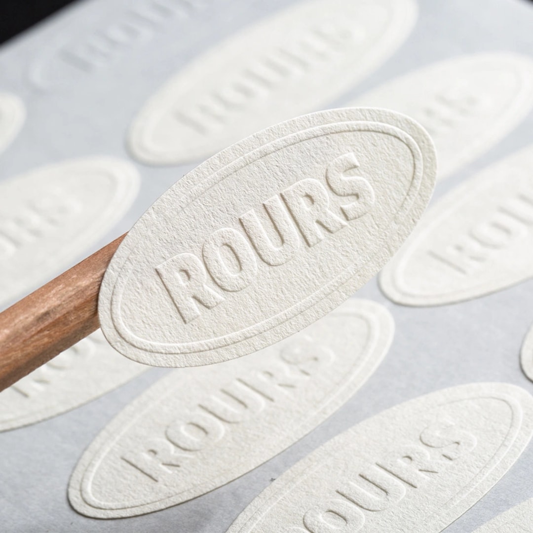 Blind Emboss Sticker - Custom Seal Stickers, 3D Raised Embossing ...