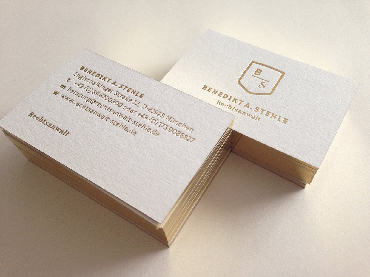 Gold Visitenkarten Design und Druck Visitenkarten aus | Etsy