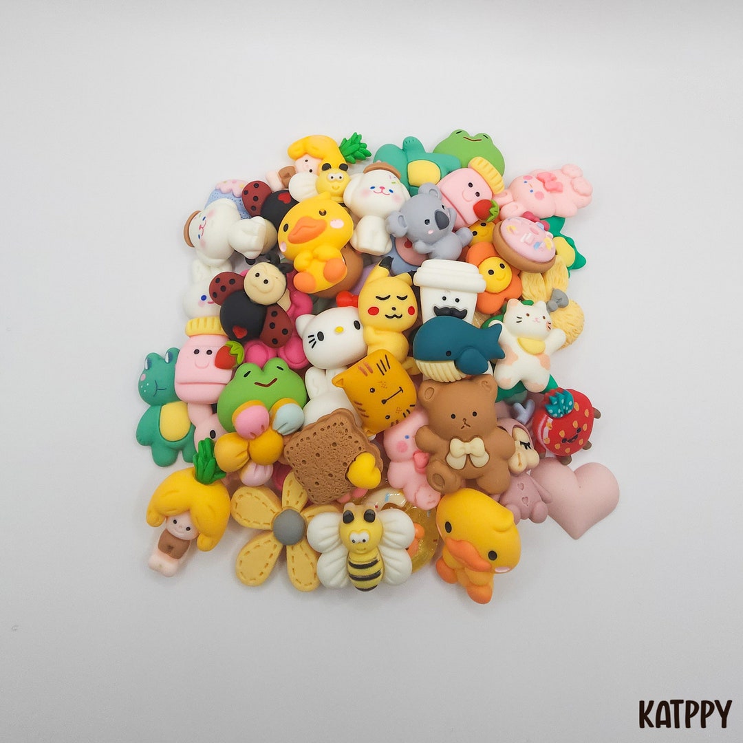 Mixed Assorted Cartoon Cabochons - Kawaii Cartoon Charms for Slime and ...