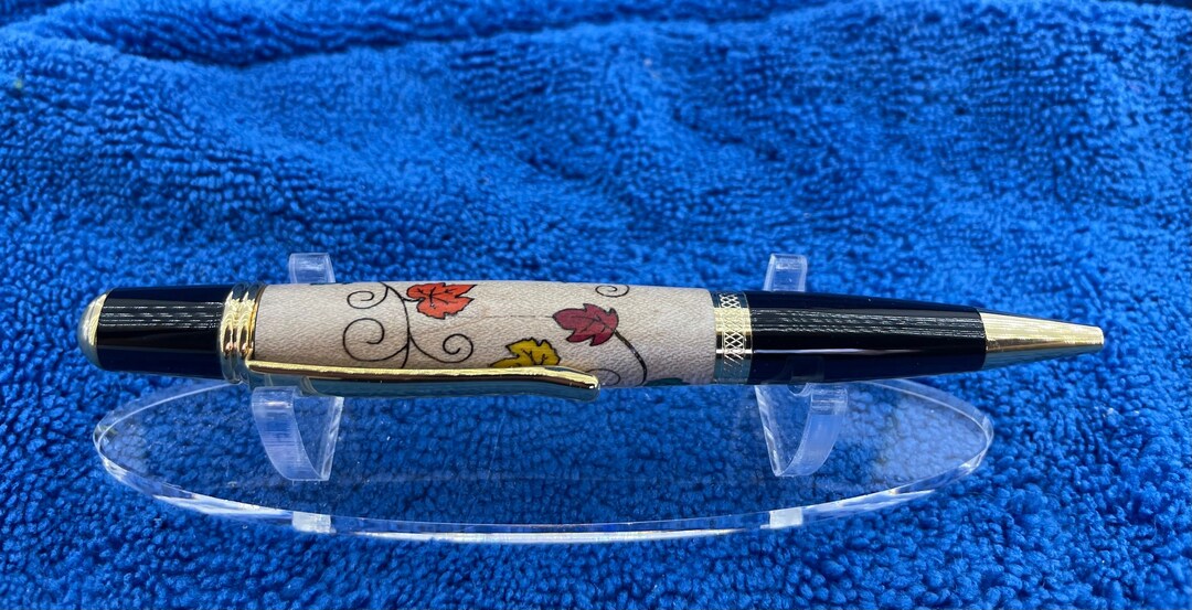 Autumn Theme Wood Inlay Pen - Etsy