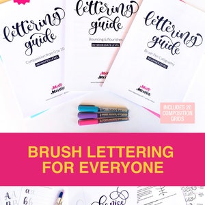 Lettering and Brush Calligraphy Bundle 3 Workbooks · Beginners Brush ...