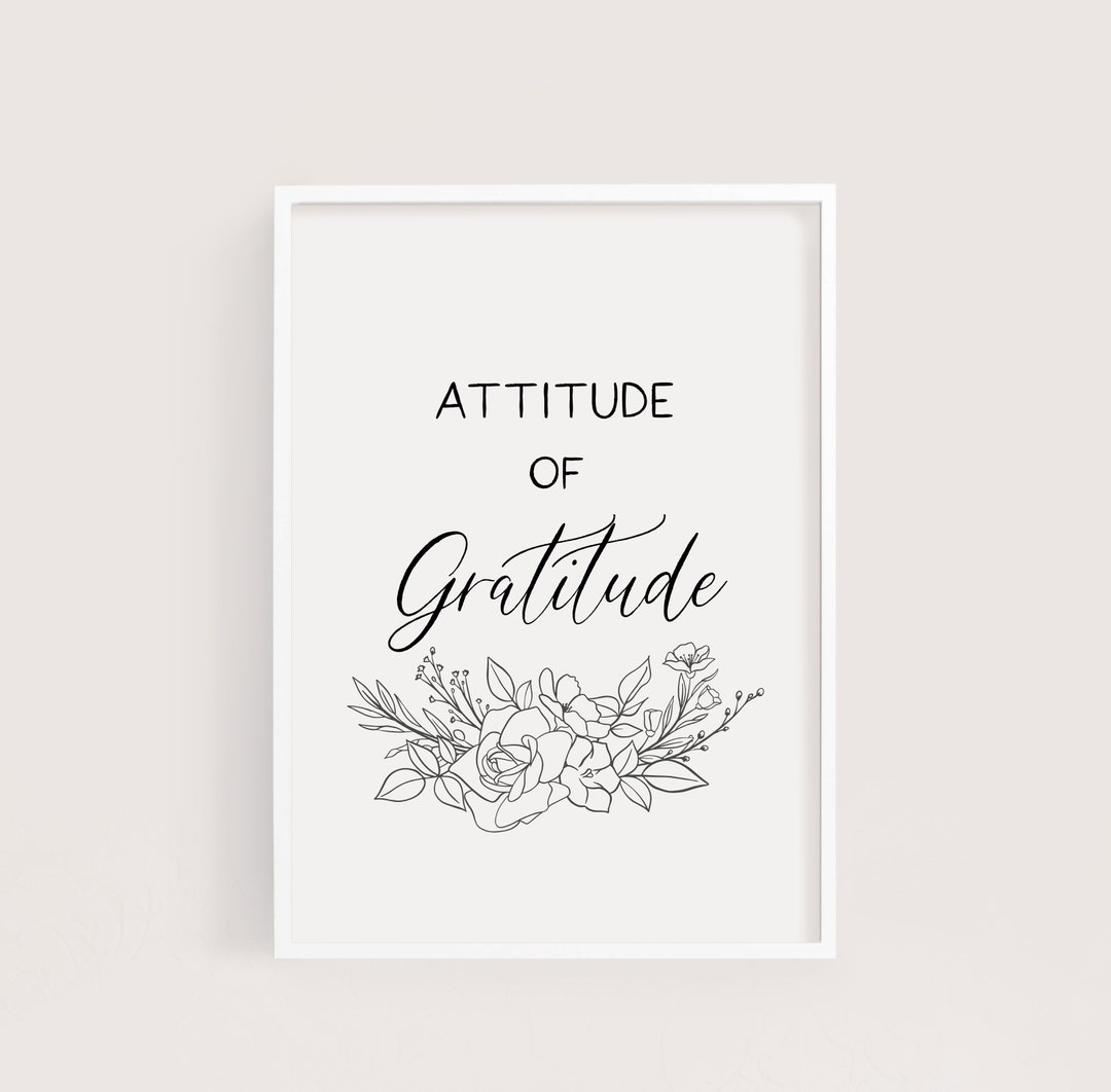 Attitude of Gratitude, Boho Wall Decor, Living Room Decor, Bedroom ...
