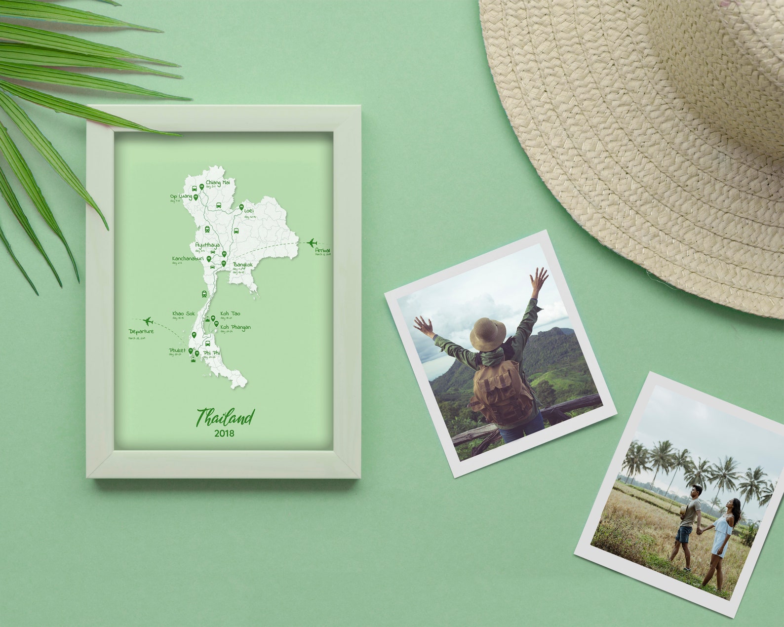 Custom Travel Map, Personalised Adventure Trip, Places Travelled ...