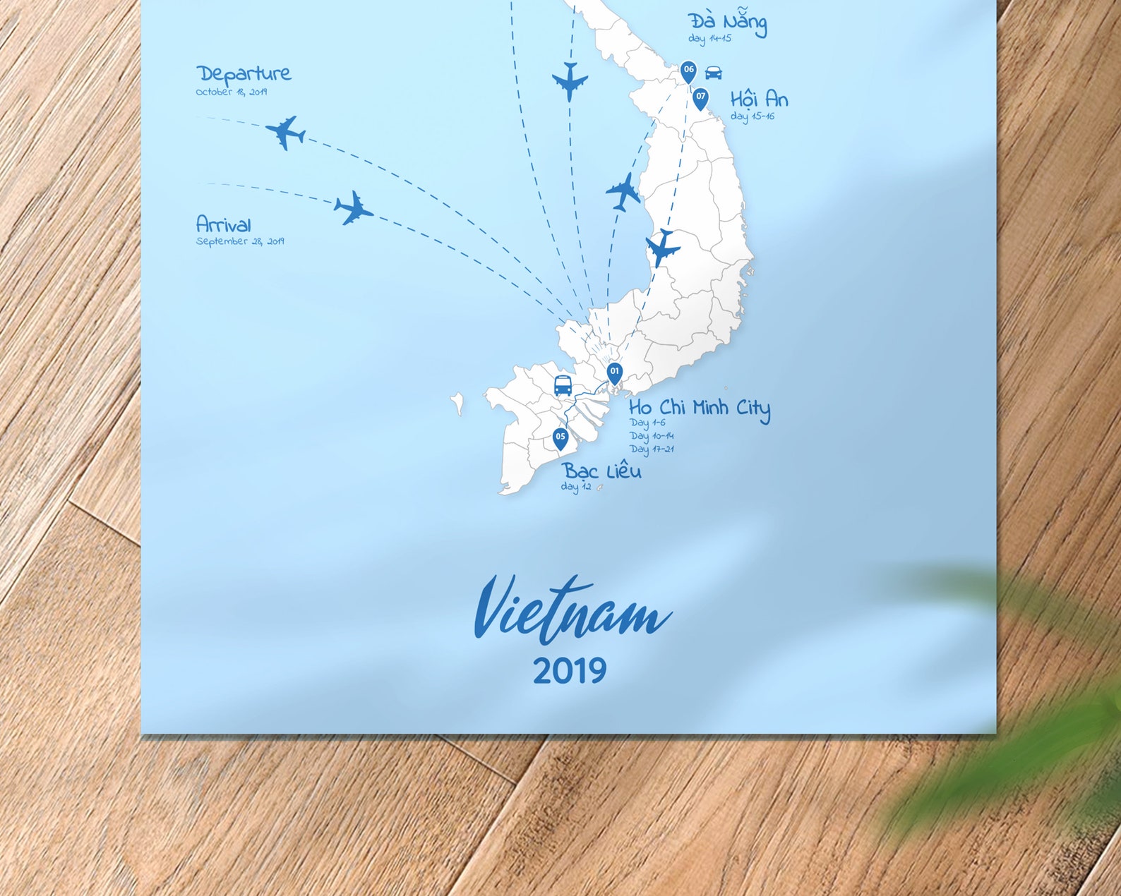 Custom Travel Map, Personalised Adventure Trip, Places Travelled ...