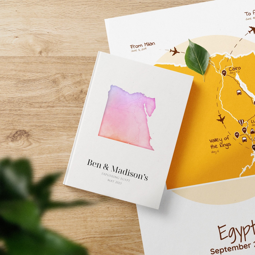 Egypt Ancient Adventure Planner, Custom Travel Diary, Unique Journal ...