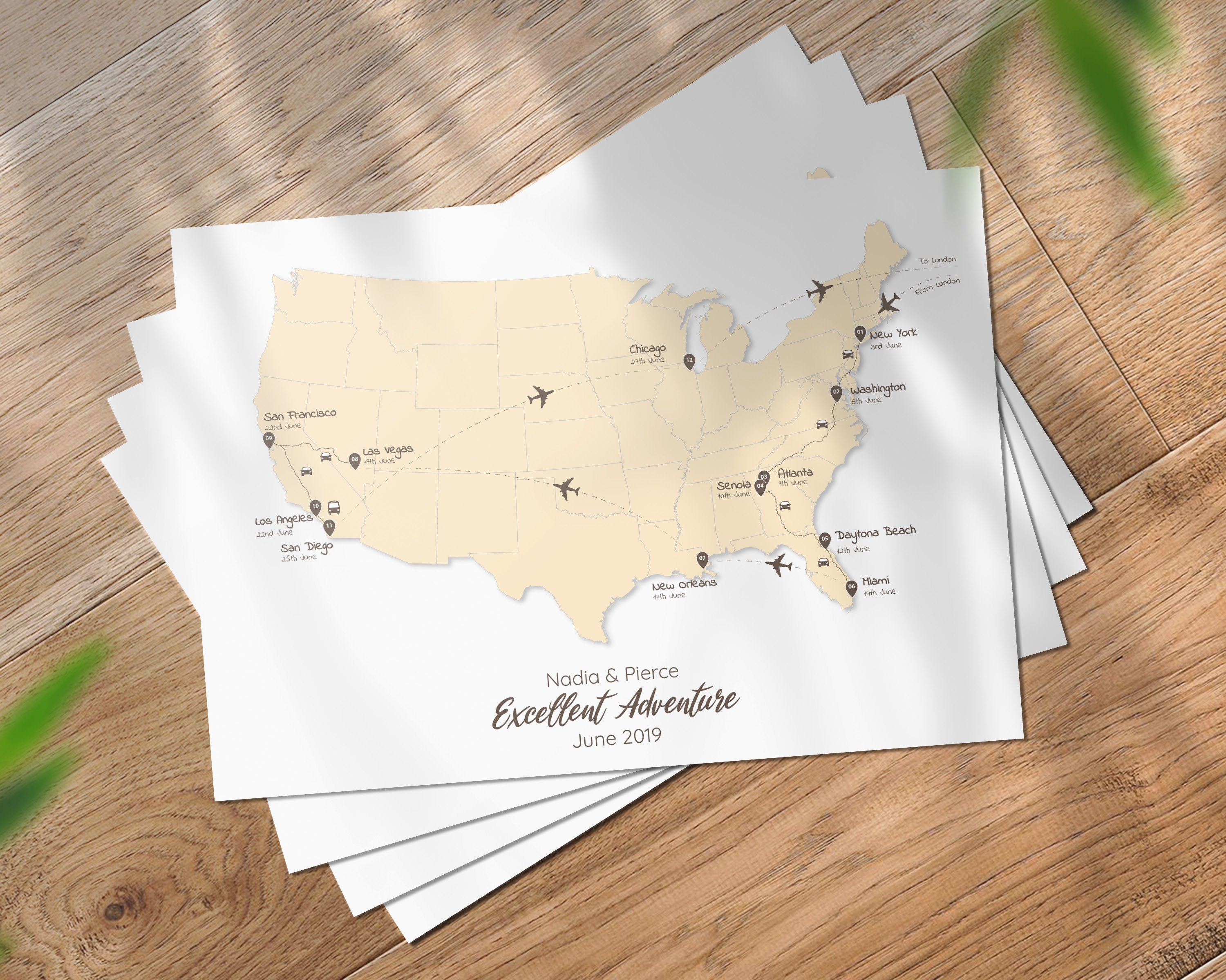 Custom Hiking Travel Map, Personal Travel Memory, Trekking Map, Couples ...