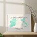 Customizable Love Map, Personalize Long Distance Relationship Art, Long ...