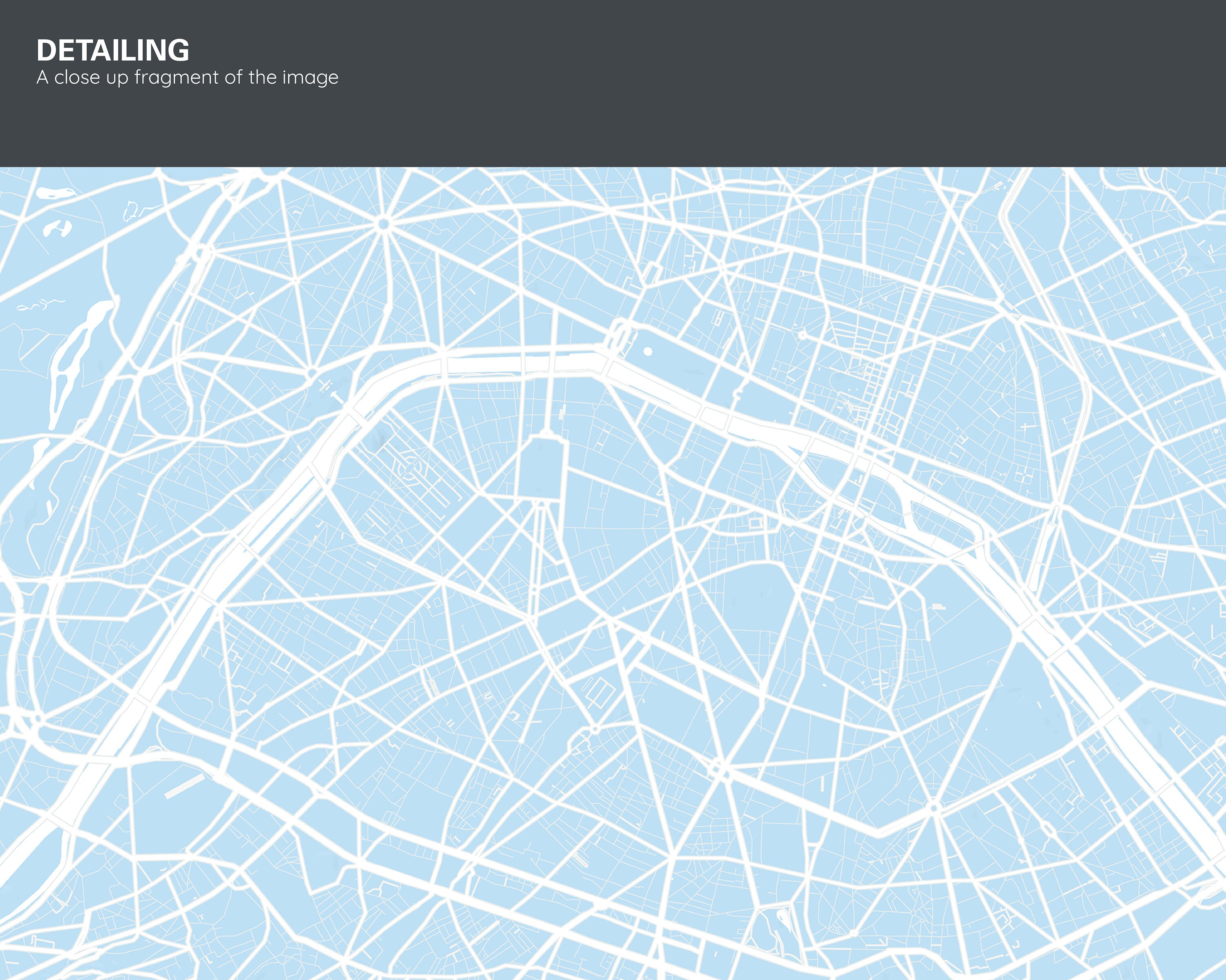 Inverted Styled City Map Circle Shape Custom Map Print - Etsy