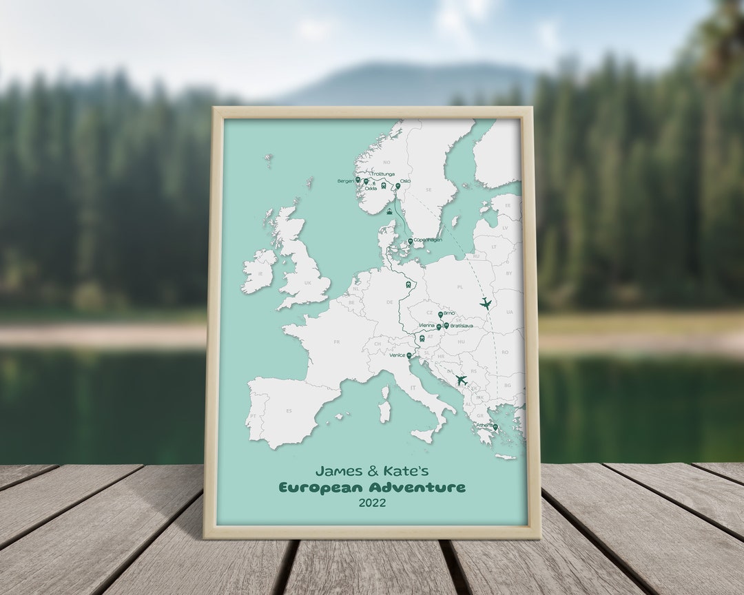 Custom Travelmap, Vacation Tripping, Travel Mapping, Traveltour ...