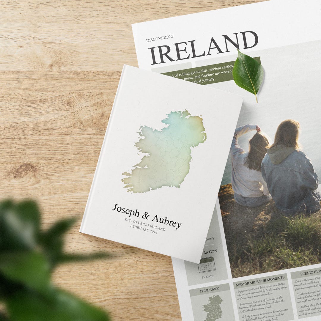 Ireland Celtic Travel Journal, Personalized Adventure Diary, Ideal ...