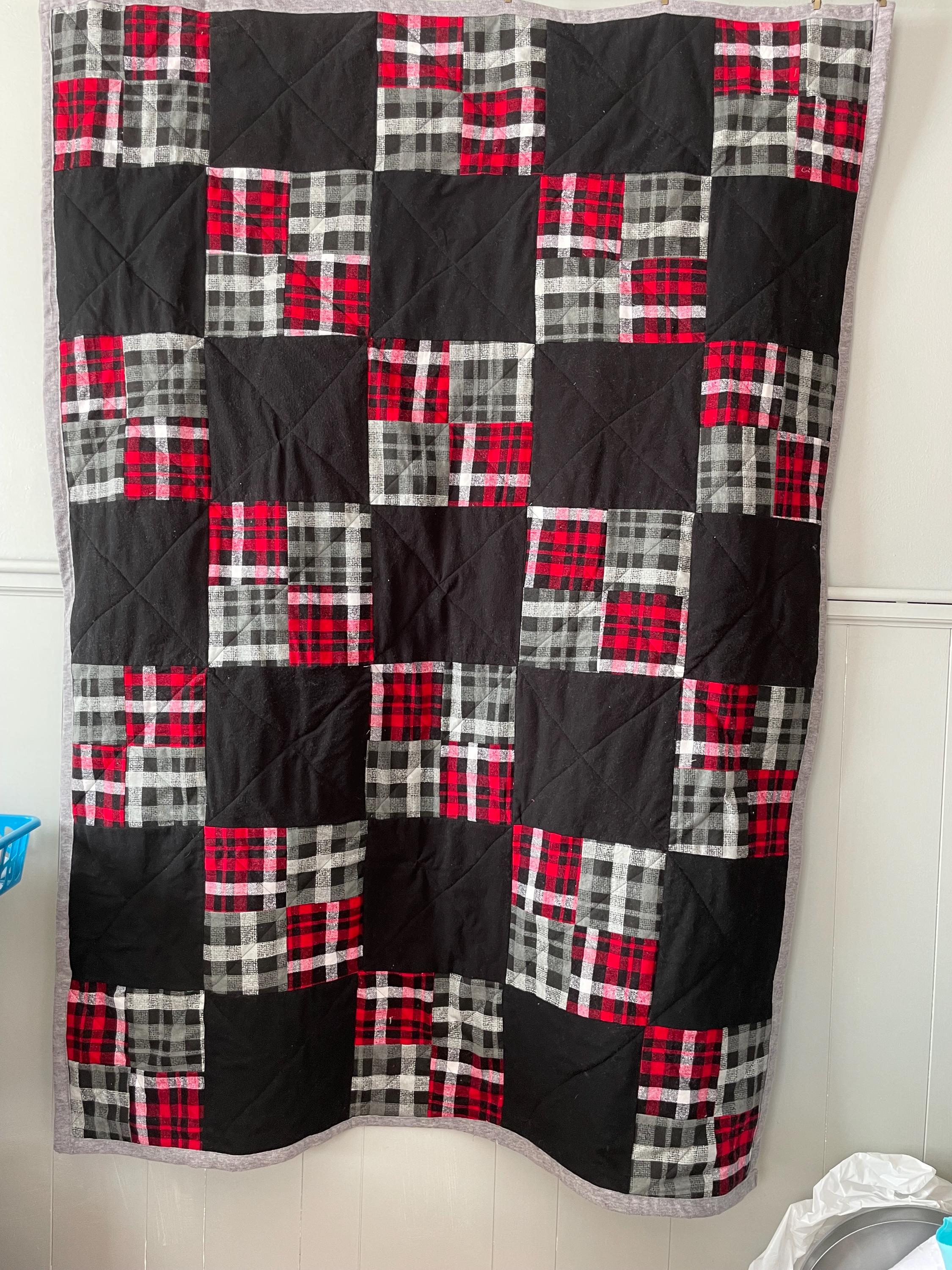 Flannel Fun Four Patch Quilt Pattern PDF - Etsy