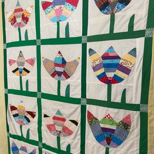 Scrappy Tulip PDF Pattern - Etsy