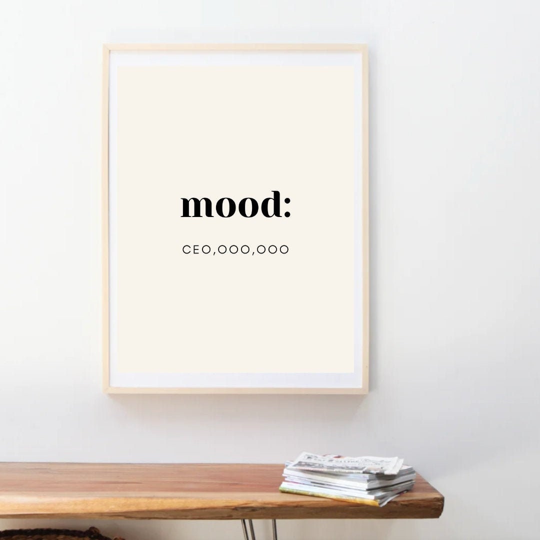 CEO Print, Wall Art, Mood Prints, Black, Boss Babe, Boss, Lady Boss ...