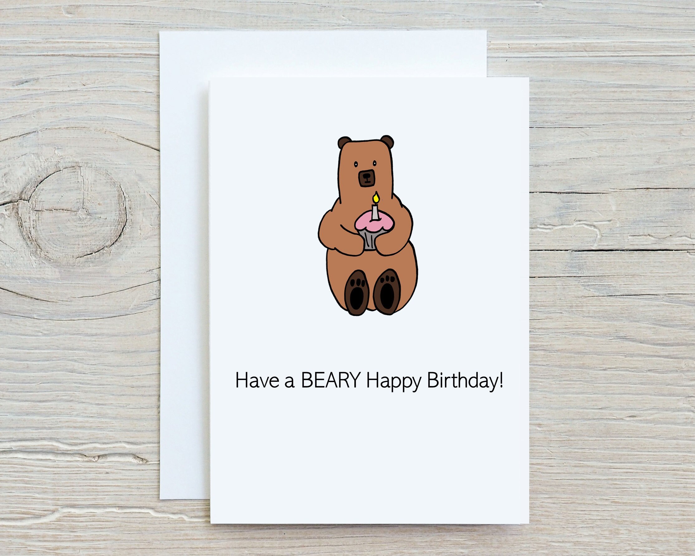 Have a Beary Happy Birthday Card, Card for Him, Card for Her, Card for ...