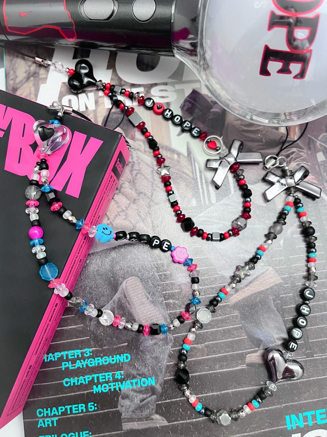 Hobi Tour Album Inspired Phone Lightstick Charms Straps - Etsy