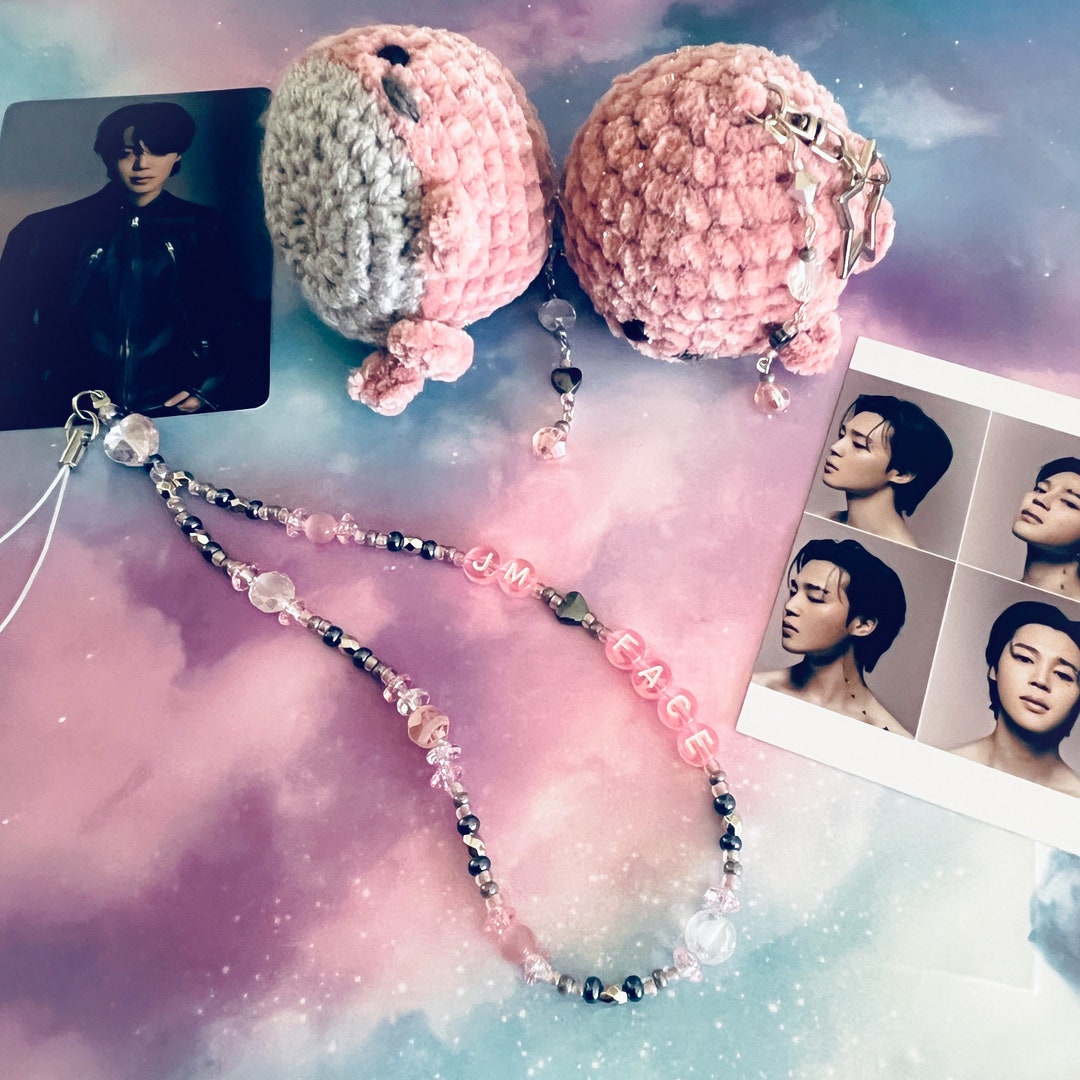 Jimin FACE Album Inspired Amigurumi Whale and Phone Charm - Etsy