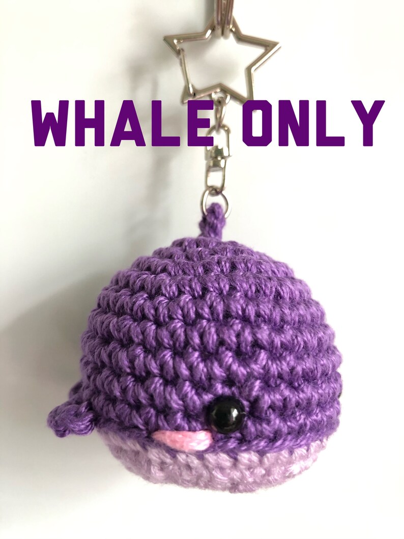 BTS Inspired Purple Whale Key Chain Bag Charm - Etsy
