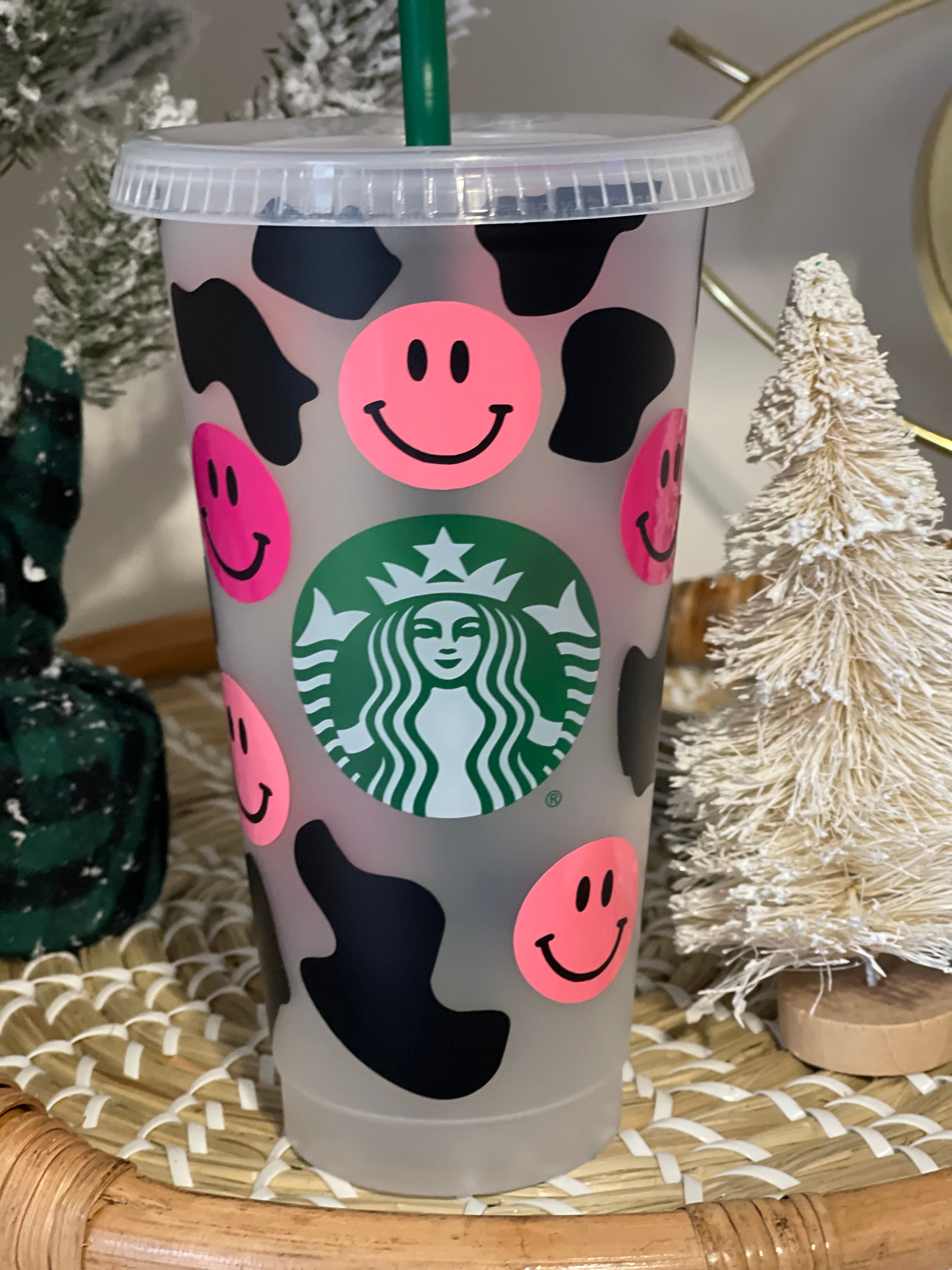 Cow Starbucks Ice Cup/ Cold Cup Starbucks / Customizable Cups - Etsy