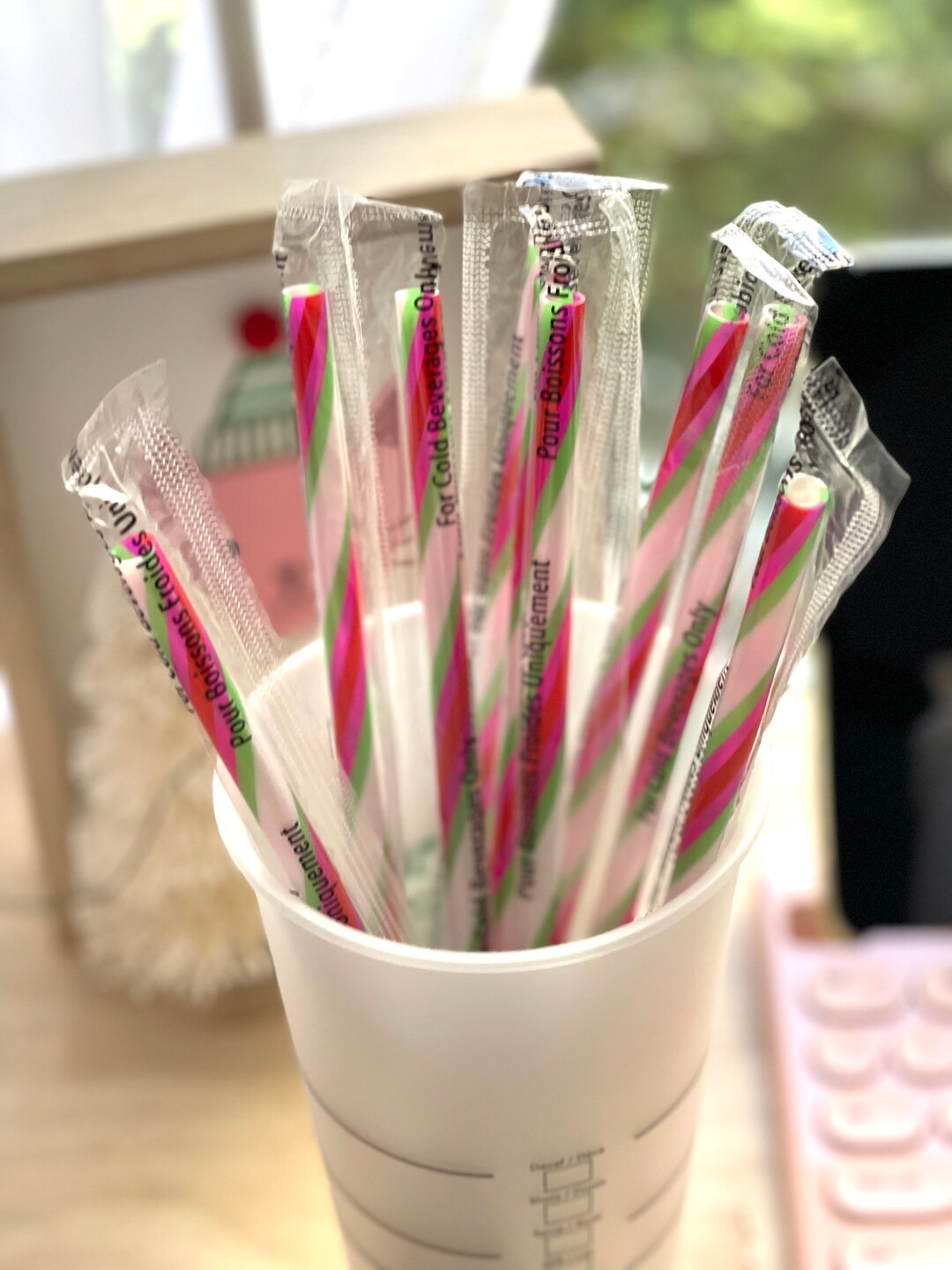 Limited Edition Christmas Straws / Candy Straw / / Holiday Tumbler ...