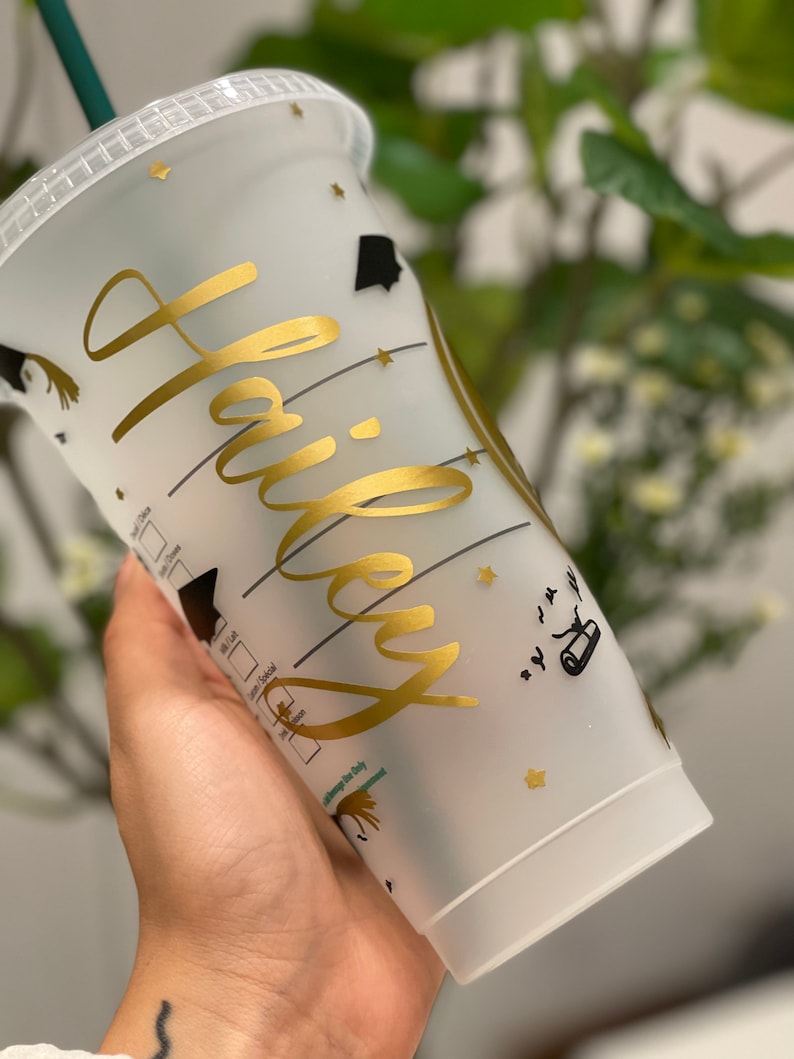 Graduation Starbucks Ice Cup / for Him or for Her / Graduation - Etsy