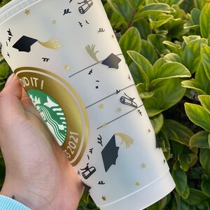 Graduation Starbucks Ice Cup / for Him or for Her / Graduation Tumbler ...