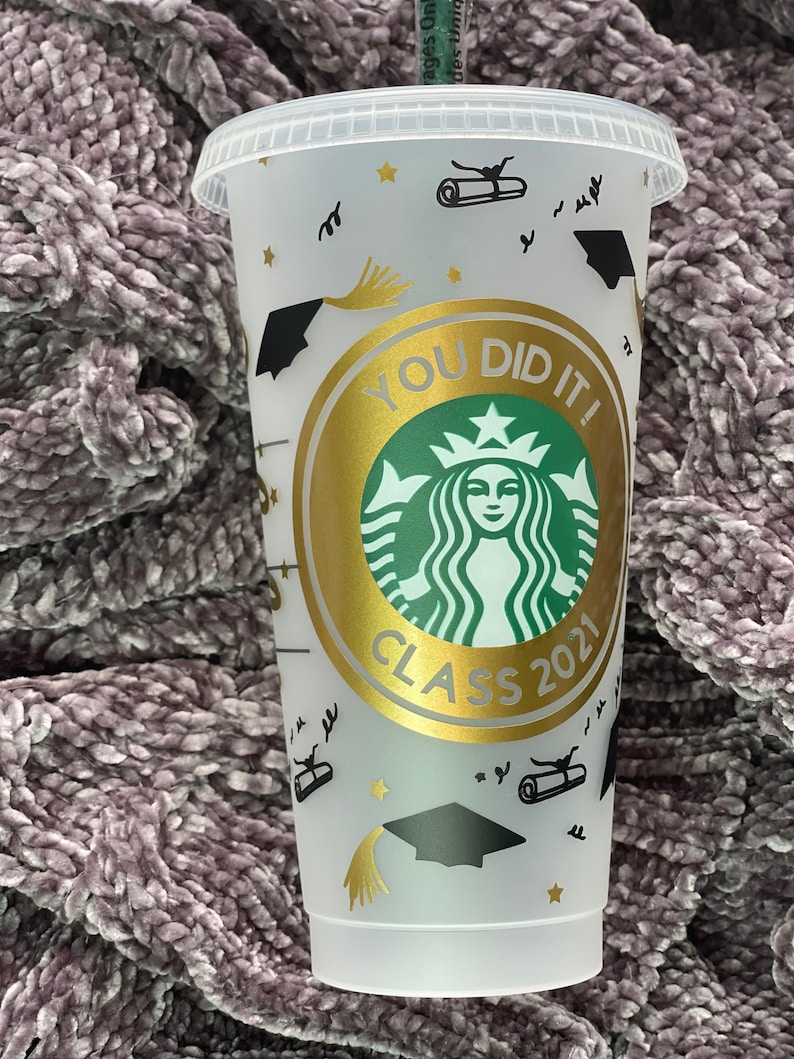 Graduation Starbucks Ice Cup / for Him or for Her / Graduation - Etsy