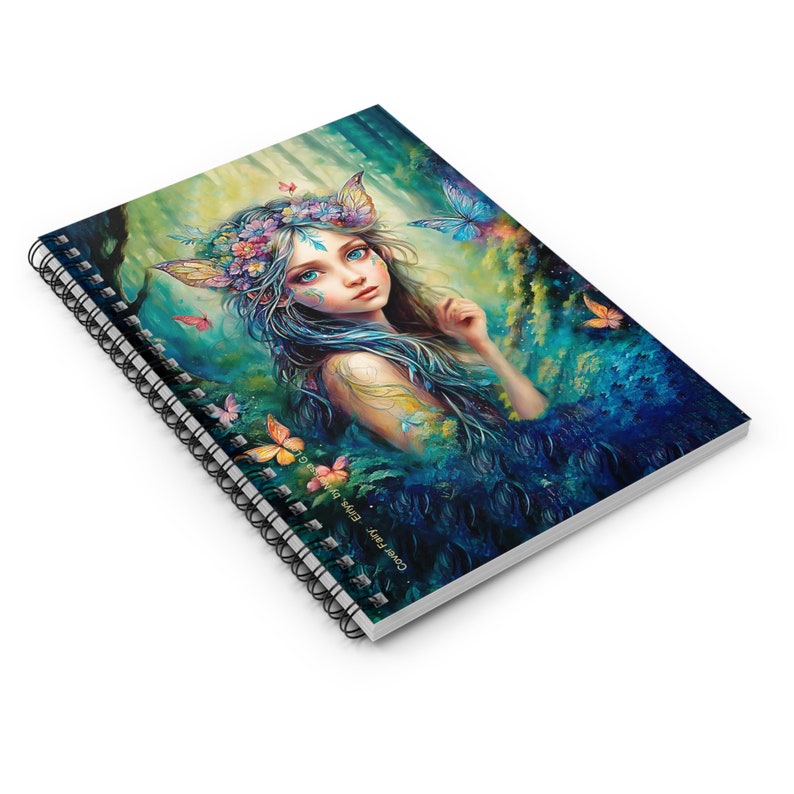 Spiral Notebook Ruled Line Fairy Notebook Journal, Cover Fairy: Eirlys ...