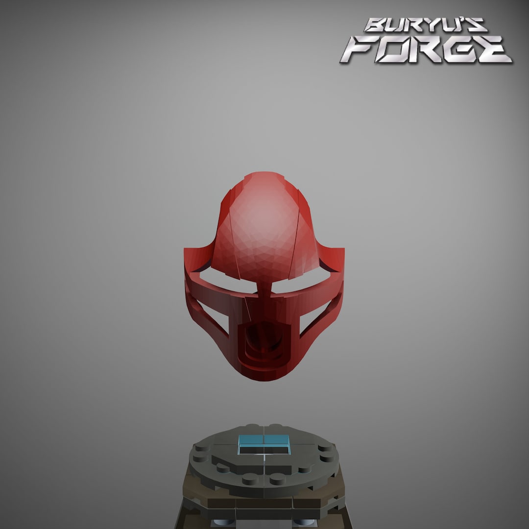 Mask of Corruption Great Kanohi Jutlin, Dark Red metru Red Rothanak Ver. - Etsy